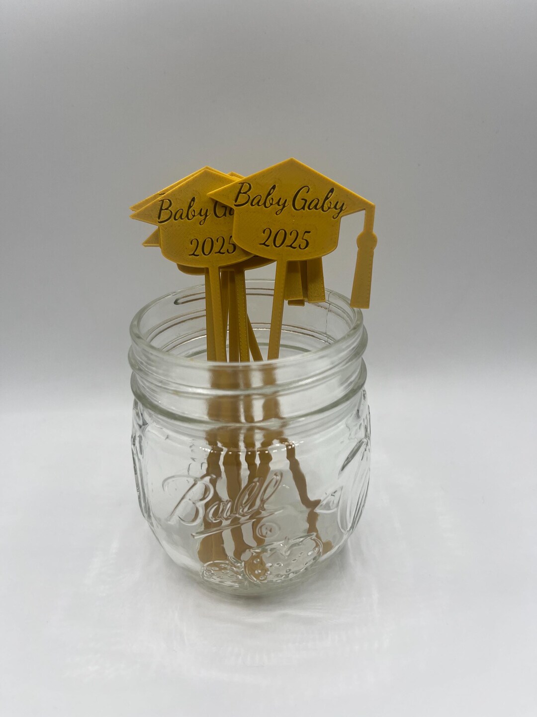 Custom Graduation Cap Drink Stirrers – Personalized With Name & Year ...