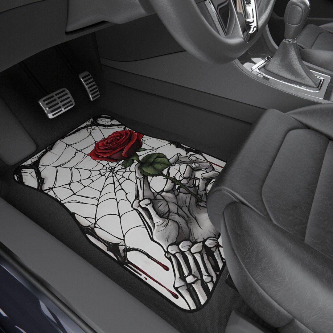 Gothic Car Mat, Gothic Car Accessories, Skeleton Gifts, Witchy Car ...
