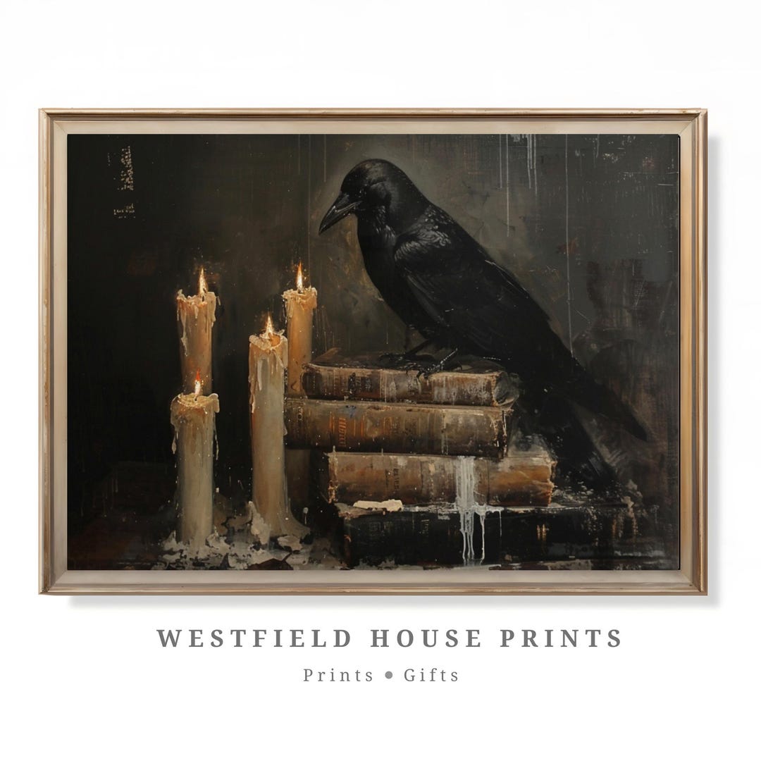 Crows Digital Prints Halloween Digital Download Raven Art Corvidcore ...