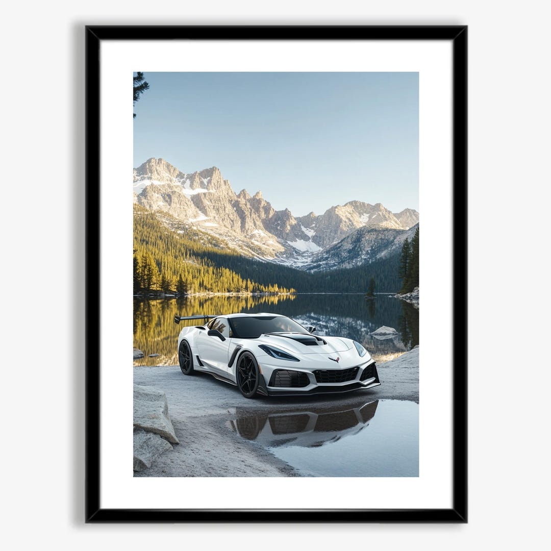 Corvette ZR1 Poster | Mountain Lake Supercar Art (digital Download) - Etsy
