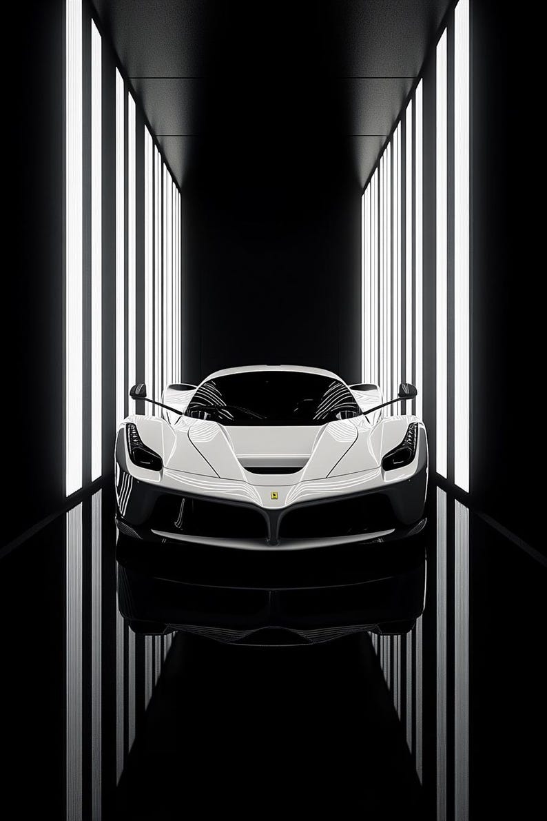 Ferrari Laferrari Poster Digital Download Printable Car Poster Supercar ...