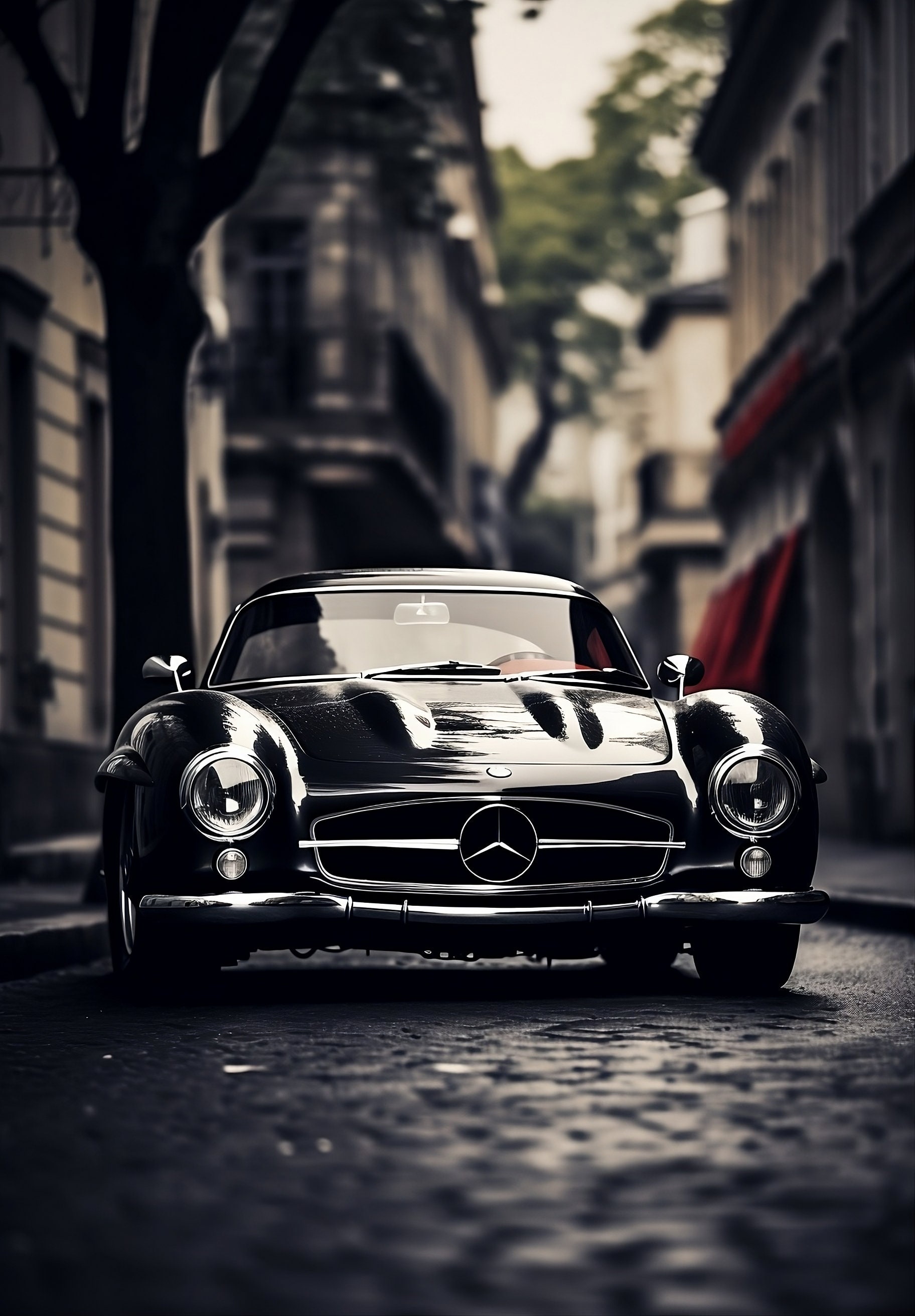 Mercedes 300 SL Poster, Vintage Mercedes 300 SL Digital Download ...