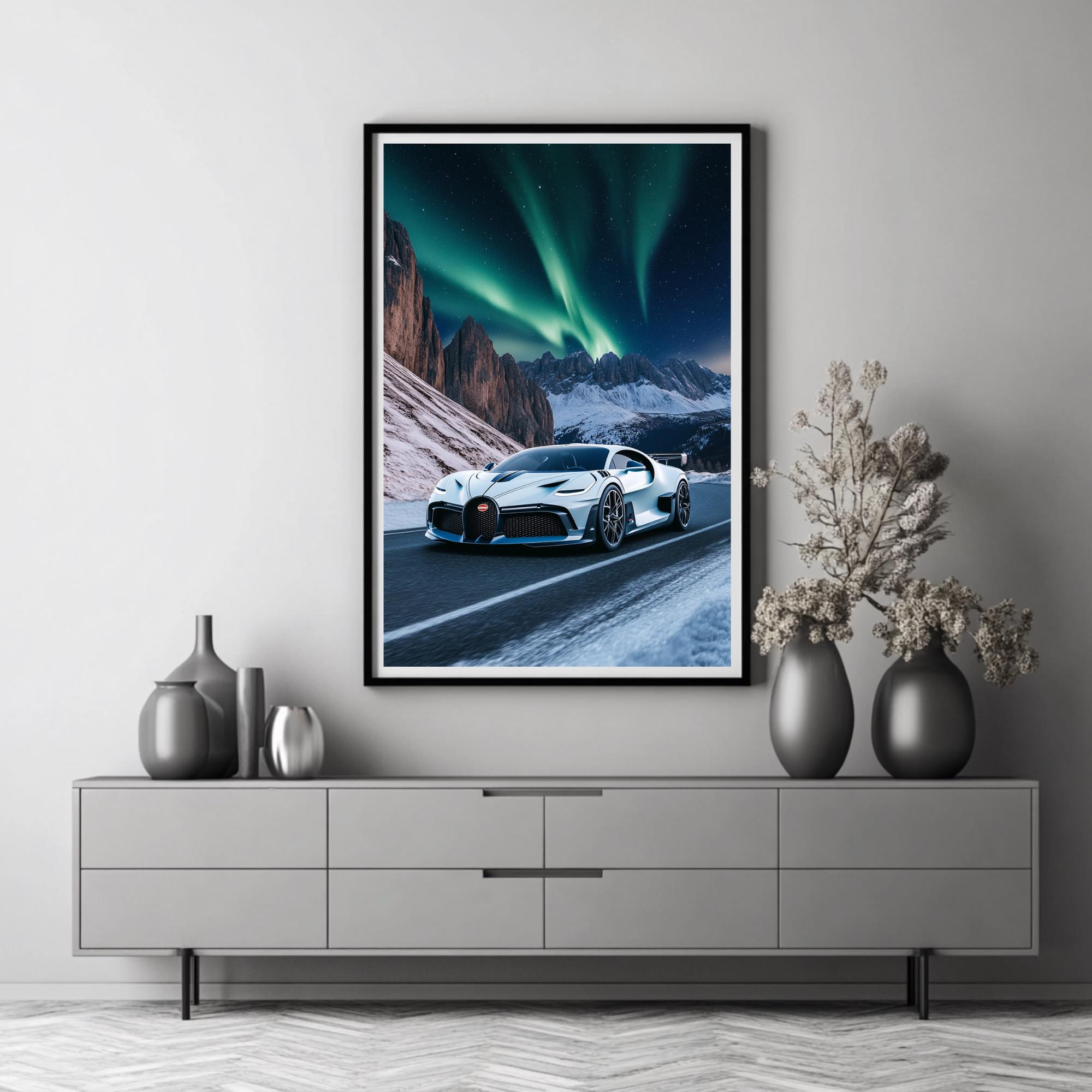 Bugatti Divo Poster Digital Download | Supercar Wall Art Print | Luxury ...