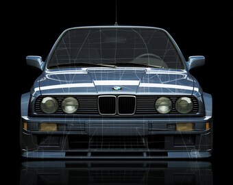 BMW Inspired Digital Art, Digital Car Print, Car Poster, BMW M3 M4 ...