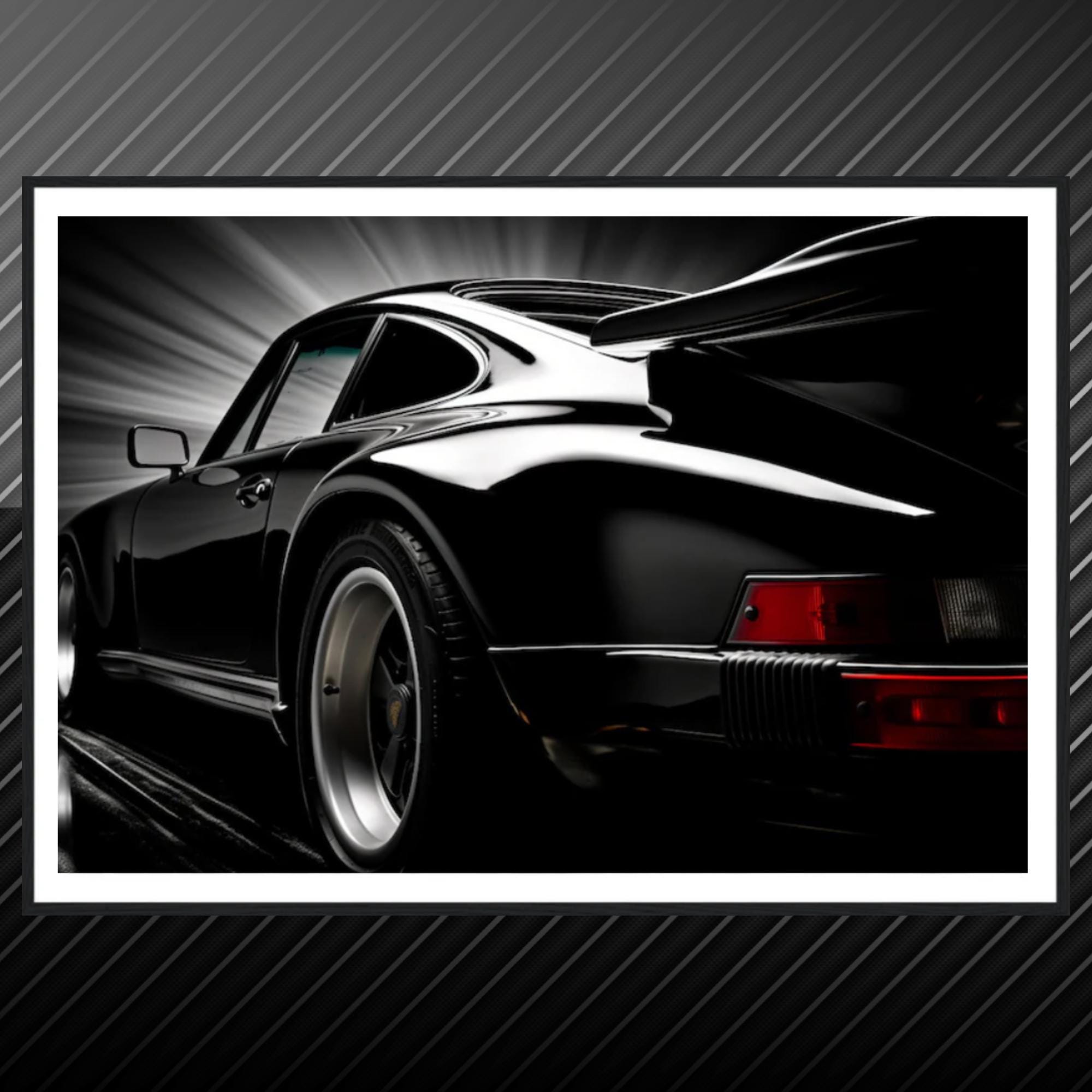 1975 Porsche 911 Turbo Wall Art, Minimalistic Porsche 911 Printable ...