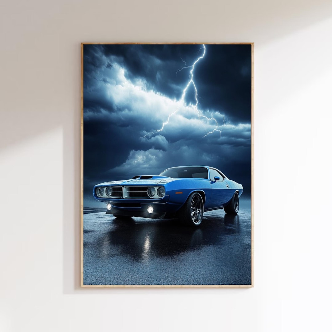 Classic Dodge Cuda Digital Download, Muscle Car Wall Art, Classic Dodge ...
