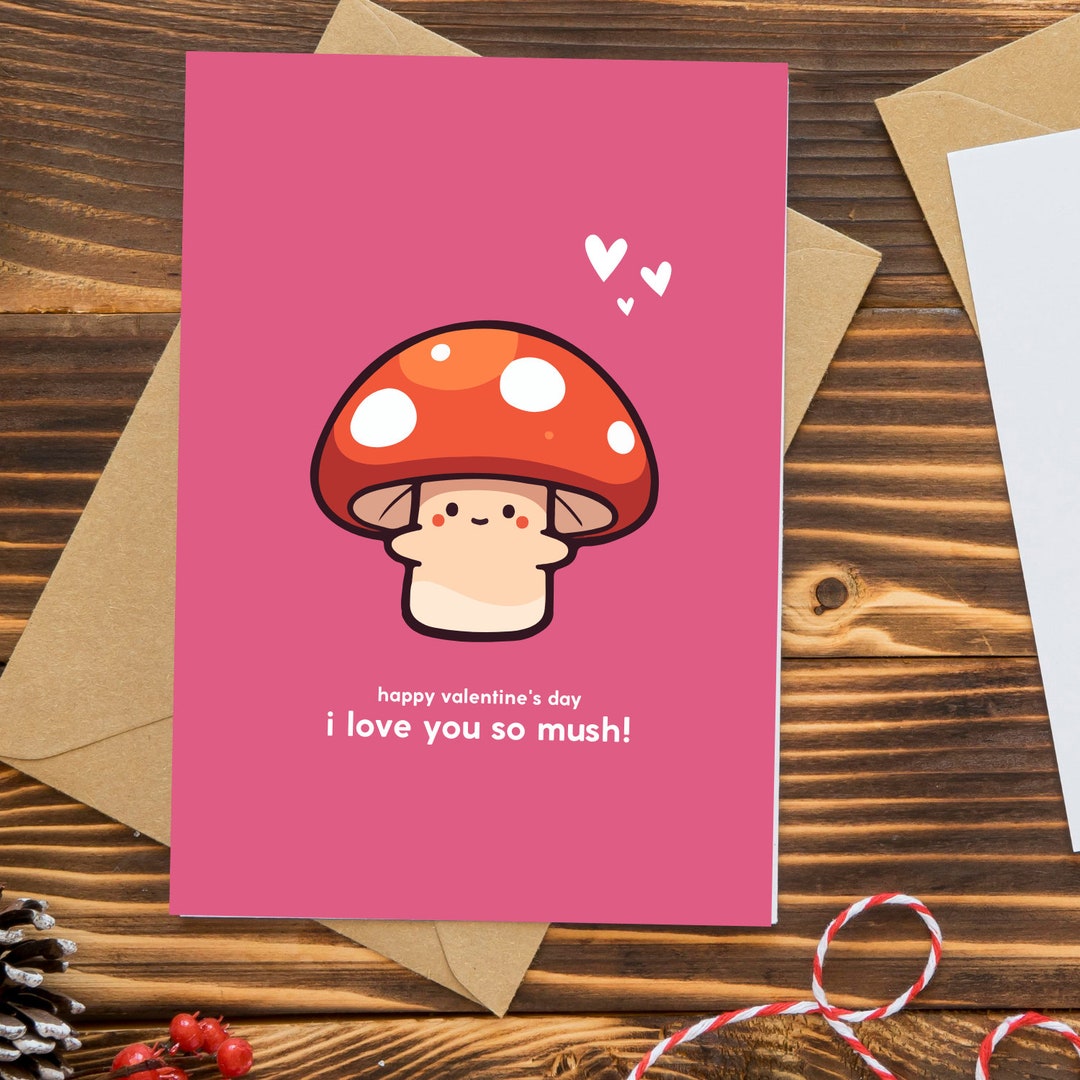 Happy Valentine's Card Printable I Love You so Mush Digital Download ...