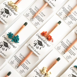 Graduation Celebration Favors, Graduation Memorial Seed Pencil Favor ...