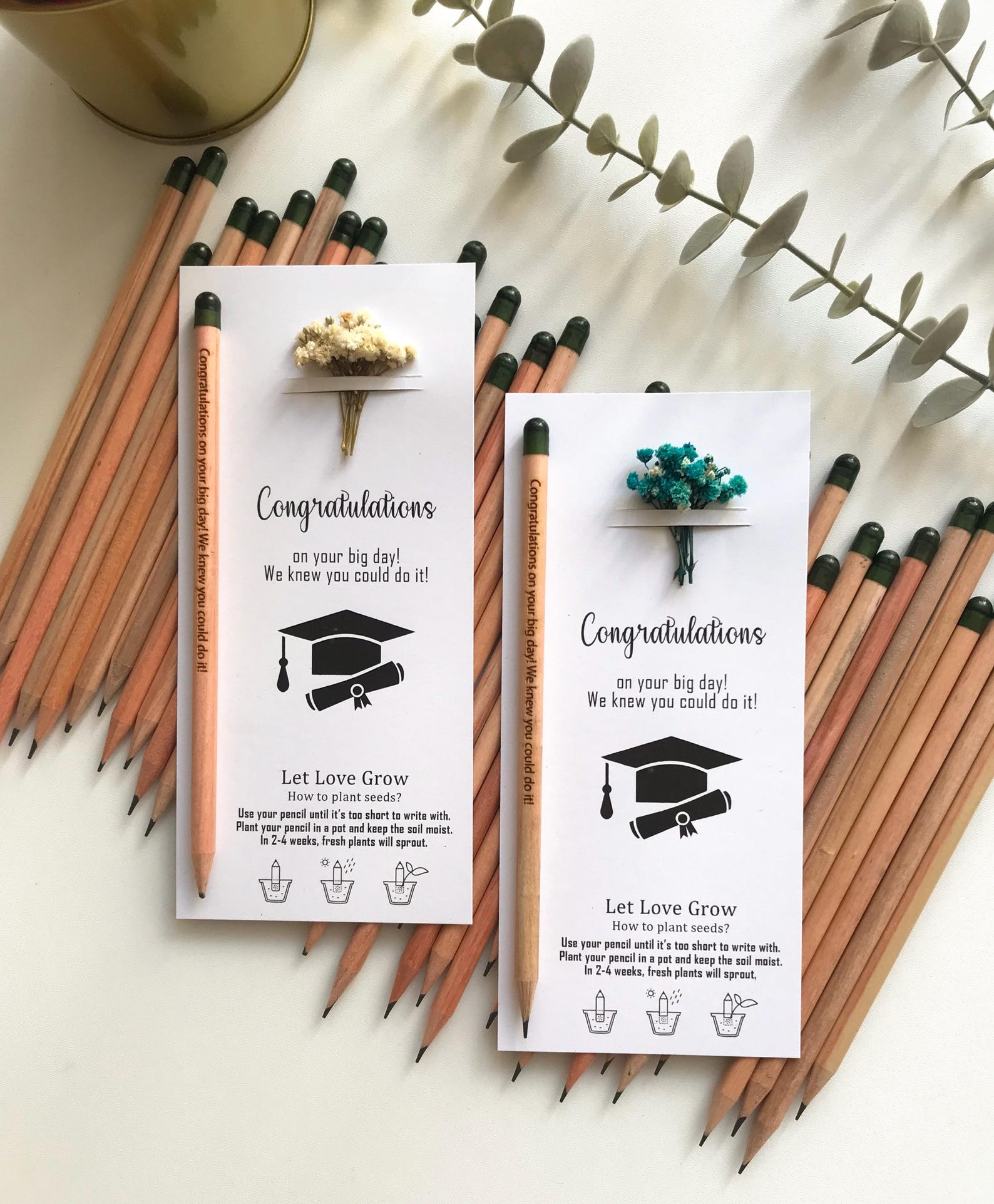 Personalized Graduation Pencils, Graduation Students Gifts, Class of ...