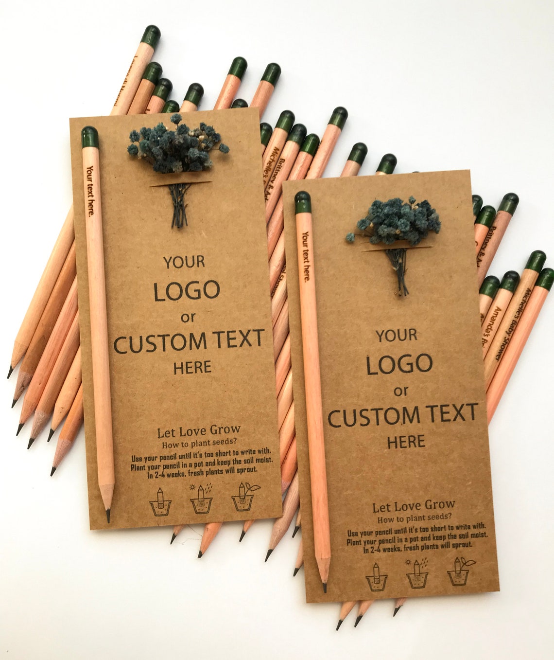 Personalized Corporate Seed Pencil Gifts for Clients, Company Event ...