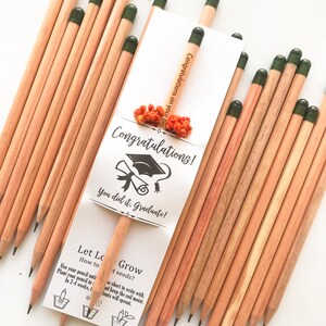 Graduation Celebration Favors, Graduation Memorial Seed Pencil Favor ...