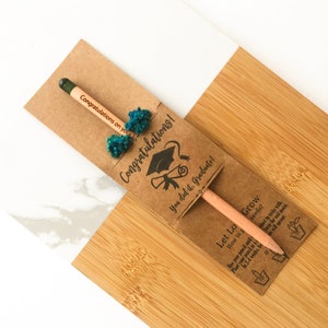 Personalized College Graduation Pencil Gifts, Flower Seed Pencil Favors ...