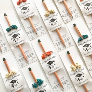 Graduation Celebration Favors, Graduation Memorial Seed Pencil Favor ...