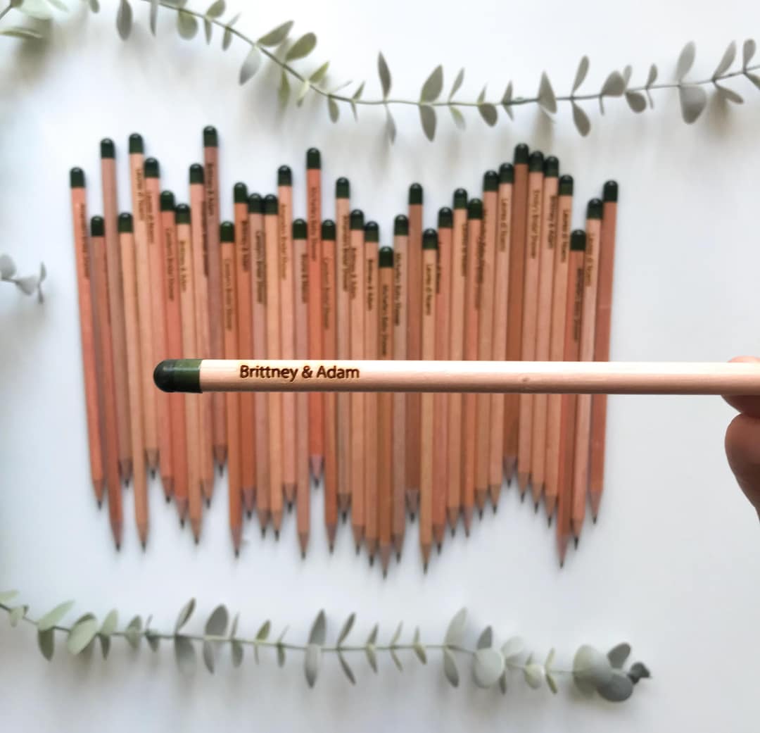 Plantable Engraved Pencil With Seeds, Engraved Eco Friendly Pencil ...