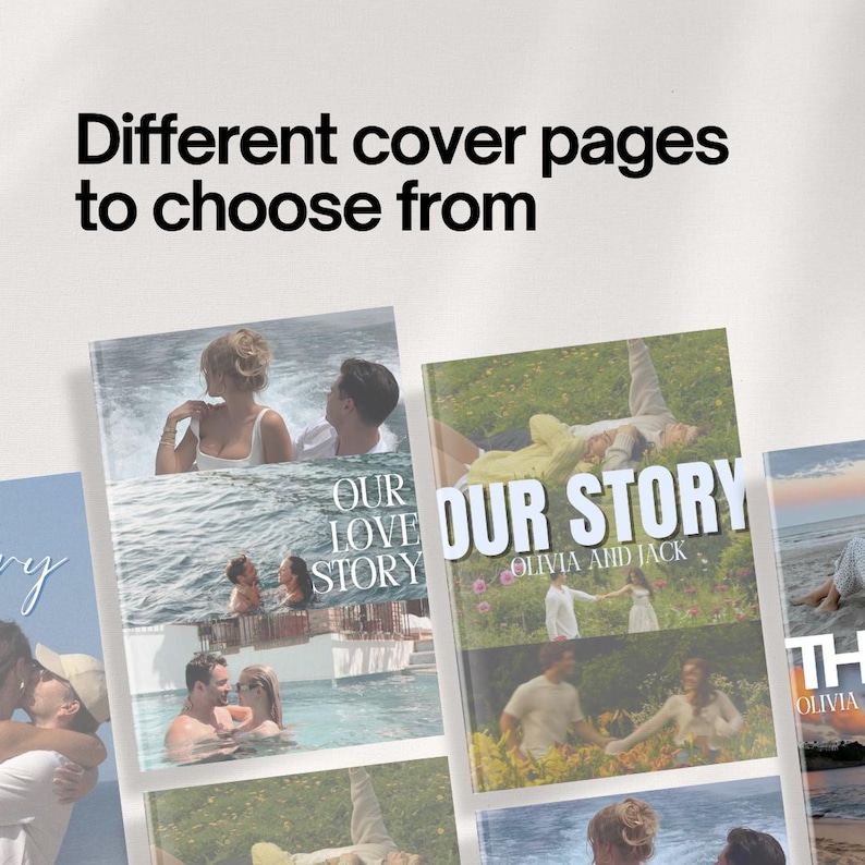 Couples Photobook Template - Edit on Canva: DIY Gift Photo Album ...