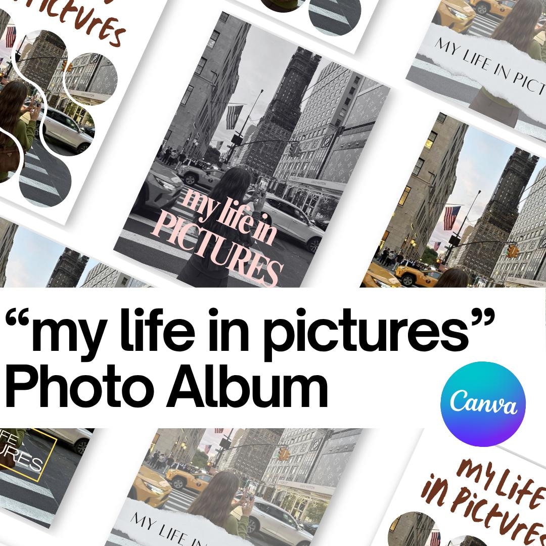 DIY Photo Album Canva Template: 'my Life' Design (digital Download) - Etsy
