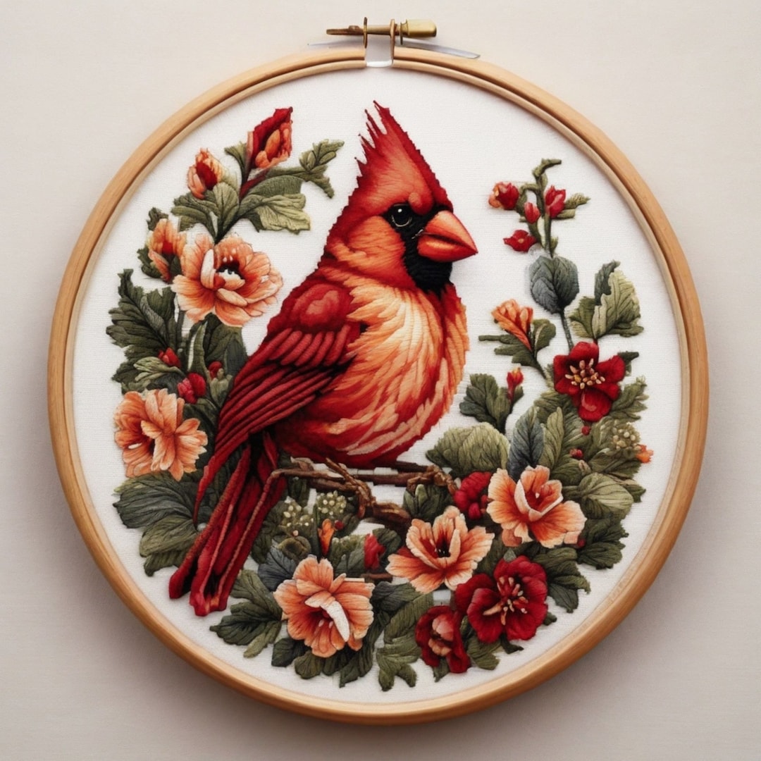 Cardinals Cross Stitch Pattern 1 Instant PDF Download - Cardinalidae ...