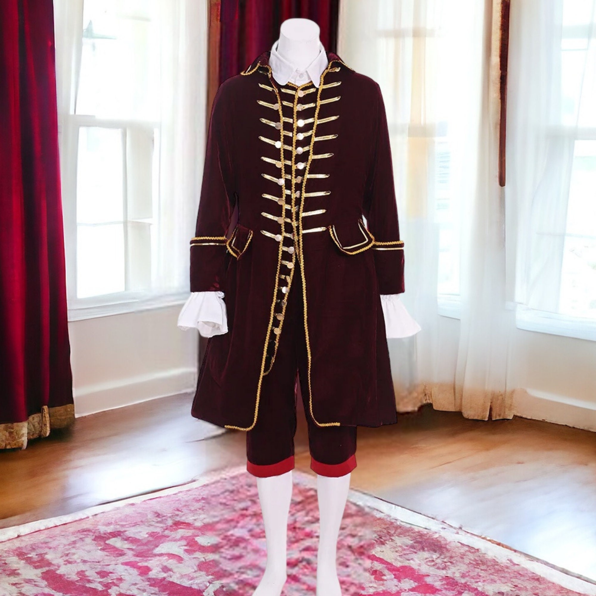 Men's Baroque Period Aristocrat Costume, Renaissance Era Cosplay ...