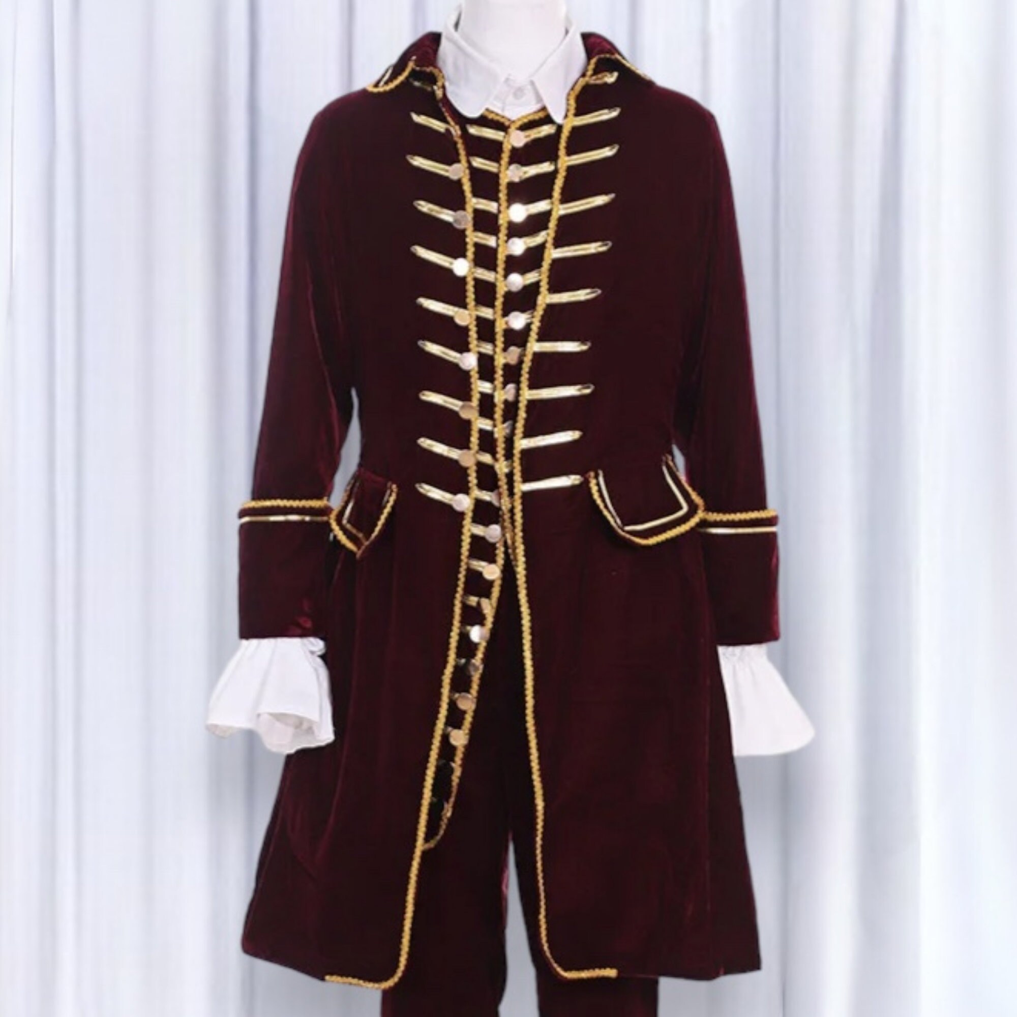 Men's Baroque Period Aristocrat Costume, Renaissance Era Cosplay ...