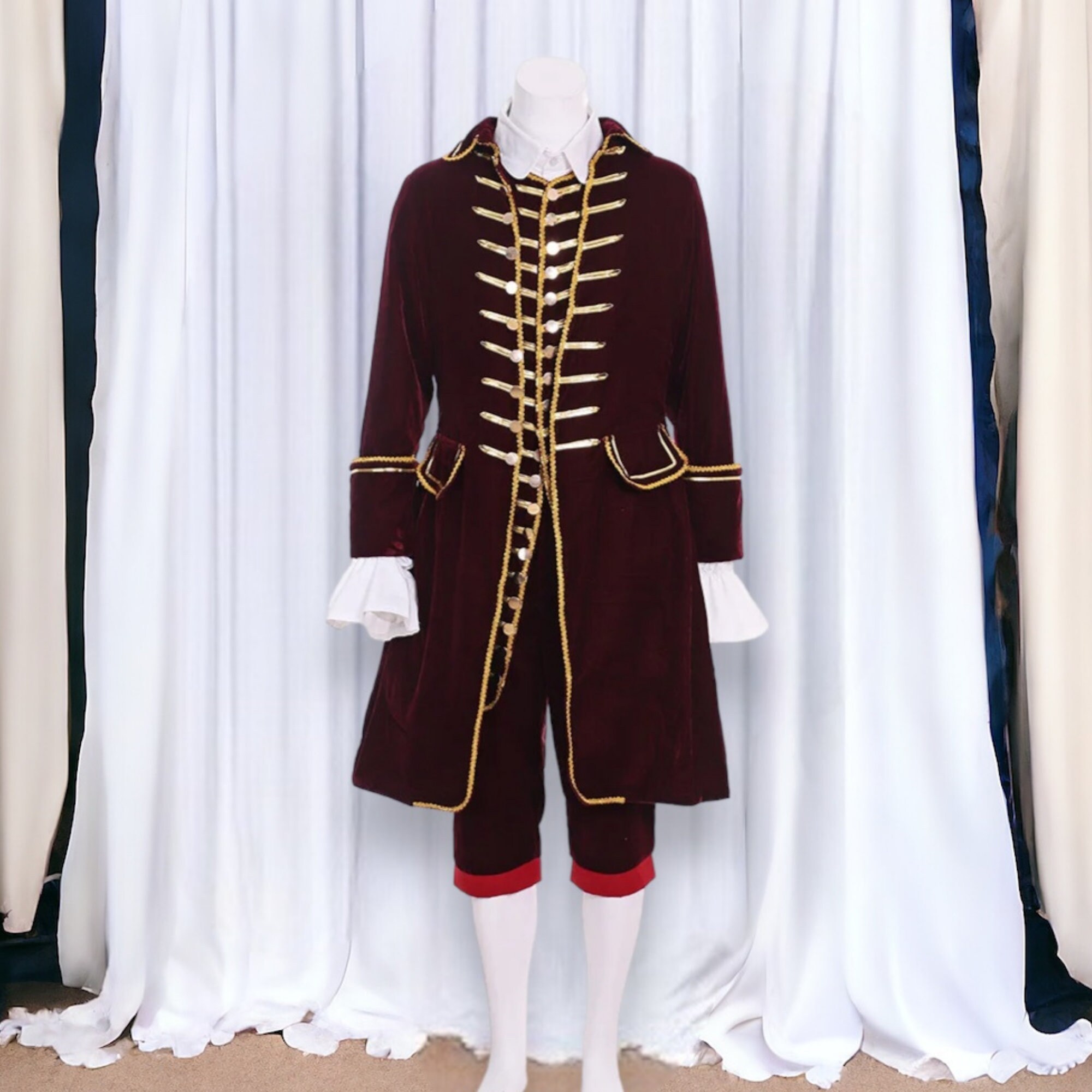 Men's Baroque Period Aristocrat Costume, Renaissance Era Cosplay ...