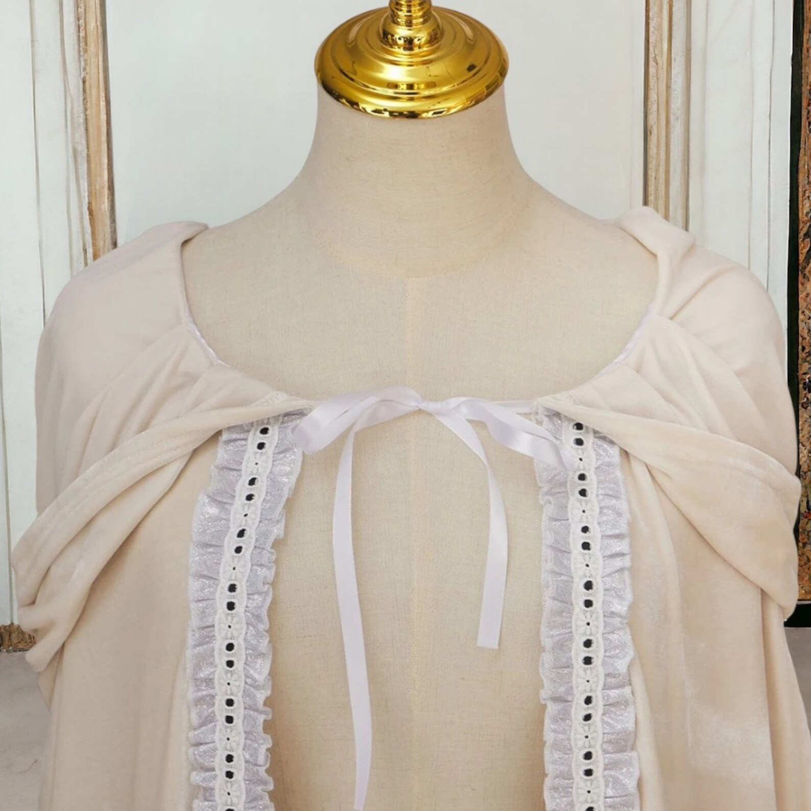 Bridgerton Queen Charlotte Costume, Regency Era Hooded Cloak ...