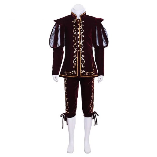 Medieval Tudor Men's Costume, Renaissance Prince Costume for Men, 17th ...
