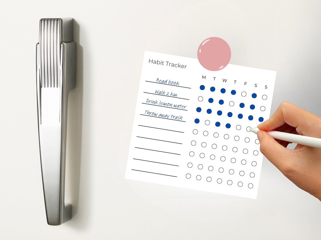 Mini Weekly Habit Tracker Printable, 4x4 Inches, Habit Tracker Template ...