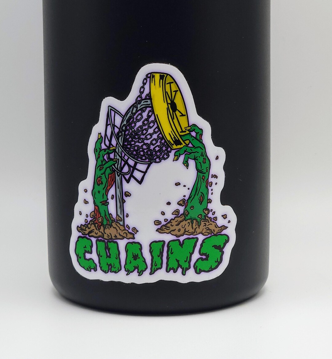 CHAINS Disc Golf Sticker - Etsy