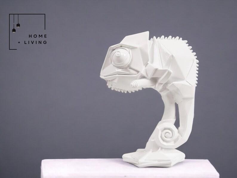 Chameleon Resin Statue Nordic Origami Art Decoration Nordic Home Decor ...