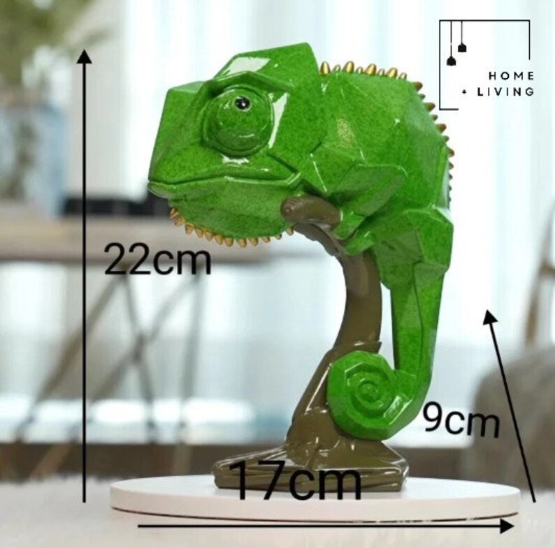 Chameleon Resin Statue Nordic Origami Art Decoration Nordic Home Decor ...