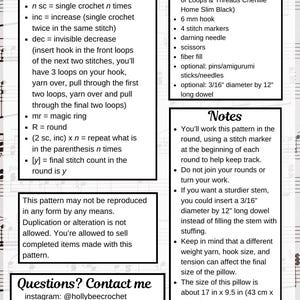 Crochet Treble Clef Pillow PDF Pattern | Crochet Treble Clef ...