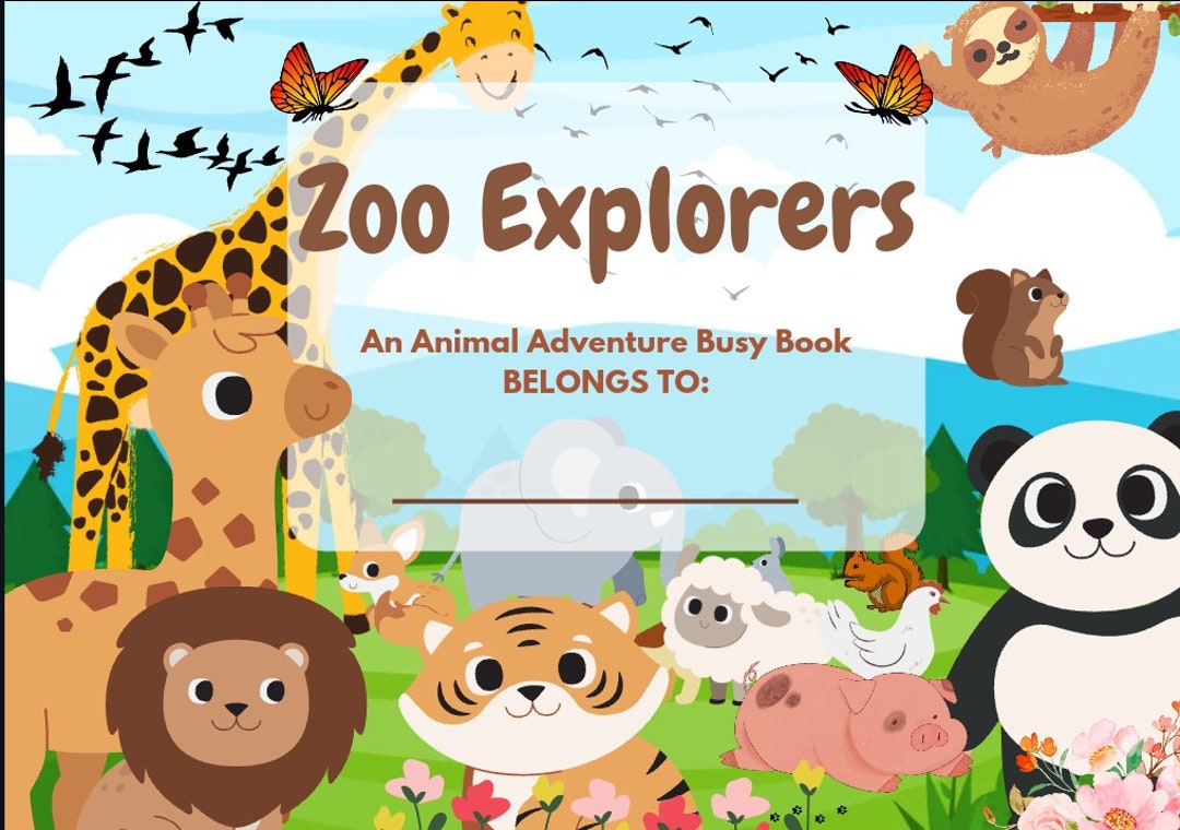 Editable Animal Busy Book for Toddlers Template, My First Busy Book ...