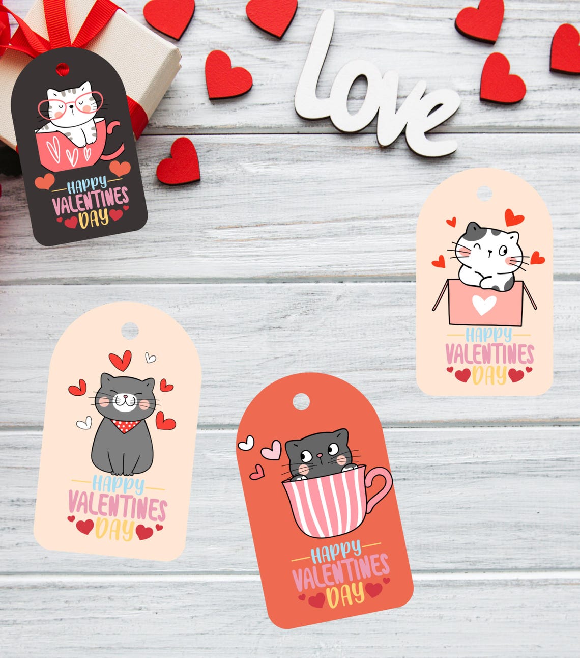Tag Cute Valentine, Valentine Ideas, Digital Valentine Card, Gift Card ...