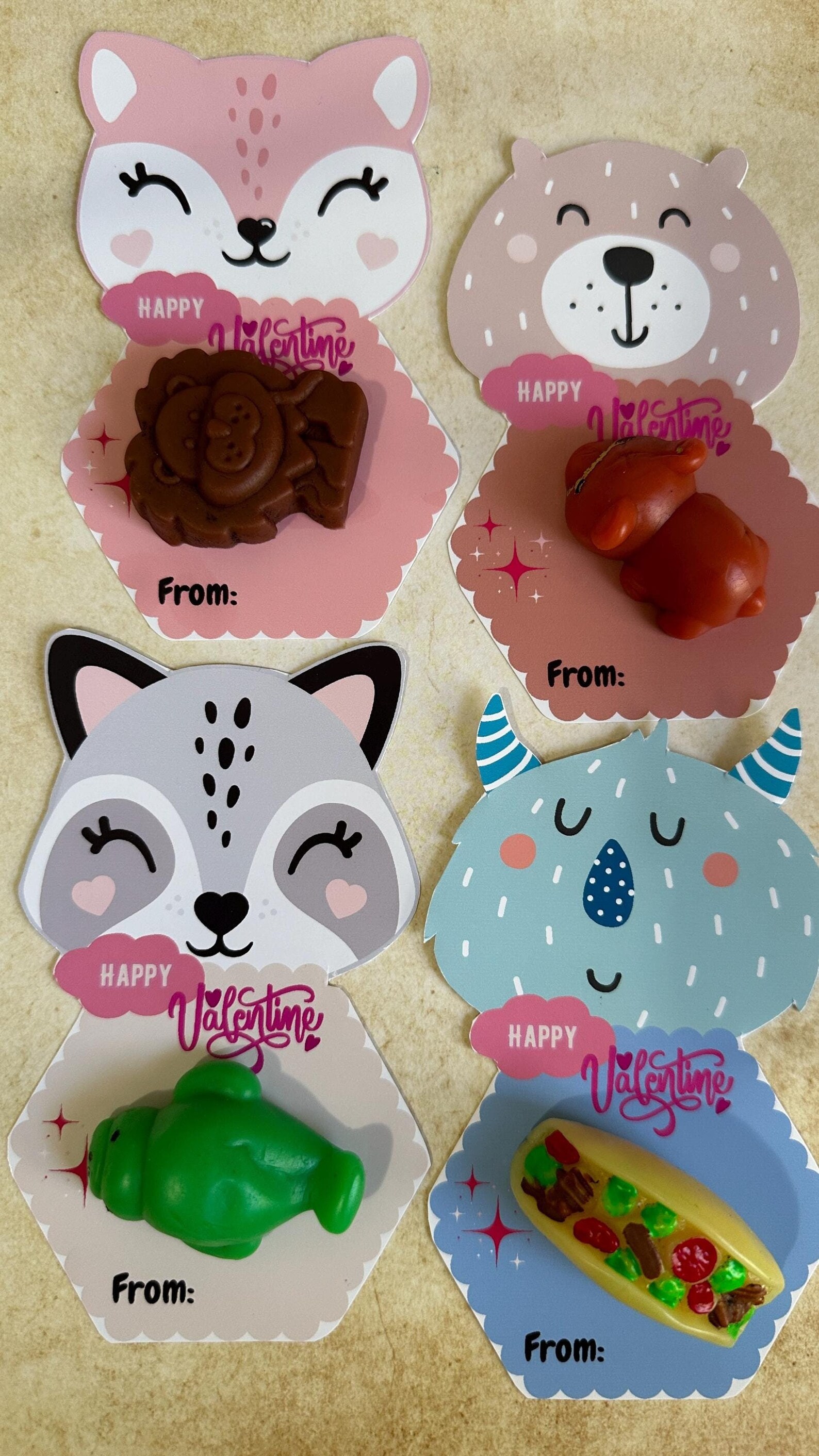 Adorable Animal Squishy Valentine Cards – Fun, Cute, and Perfect for ...