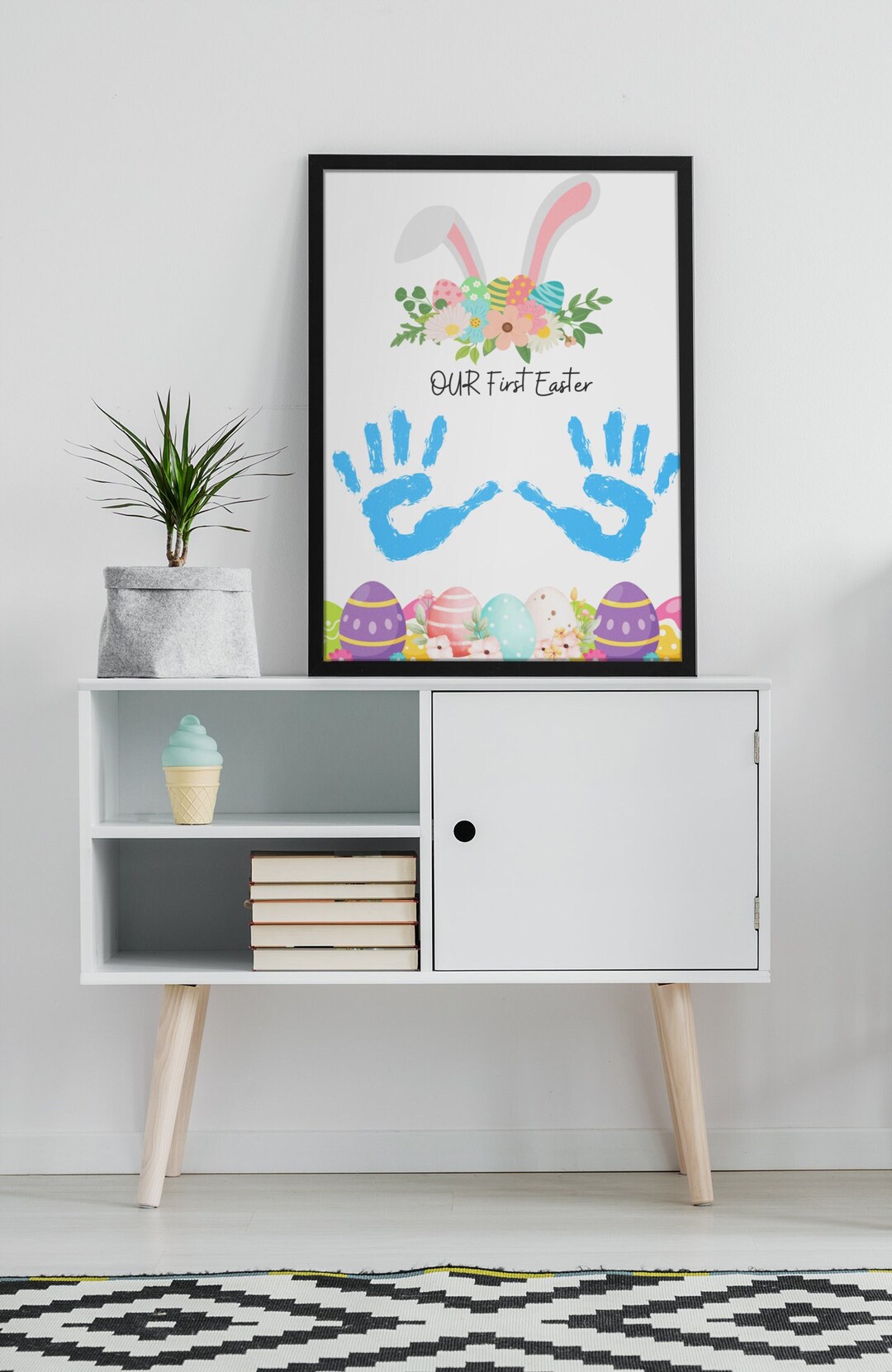 My First 1st Easter, Easter HANDPRINT ART, Activity Keepsake Gift Card ...