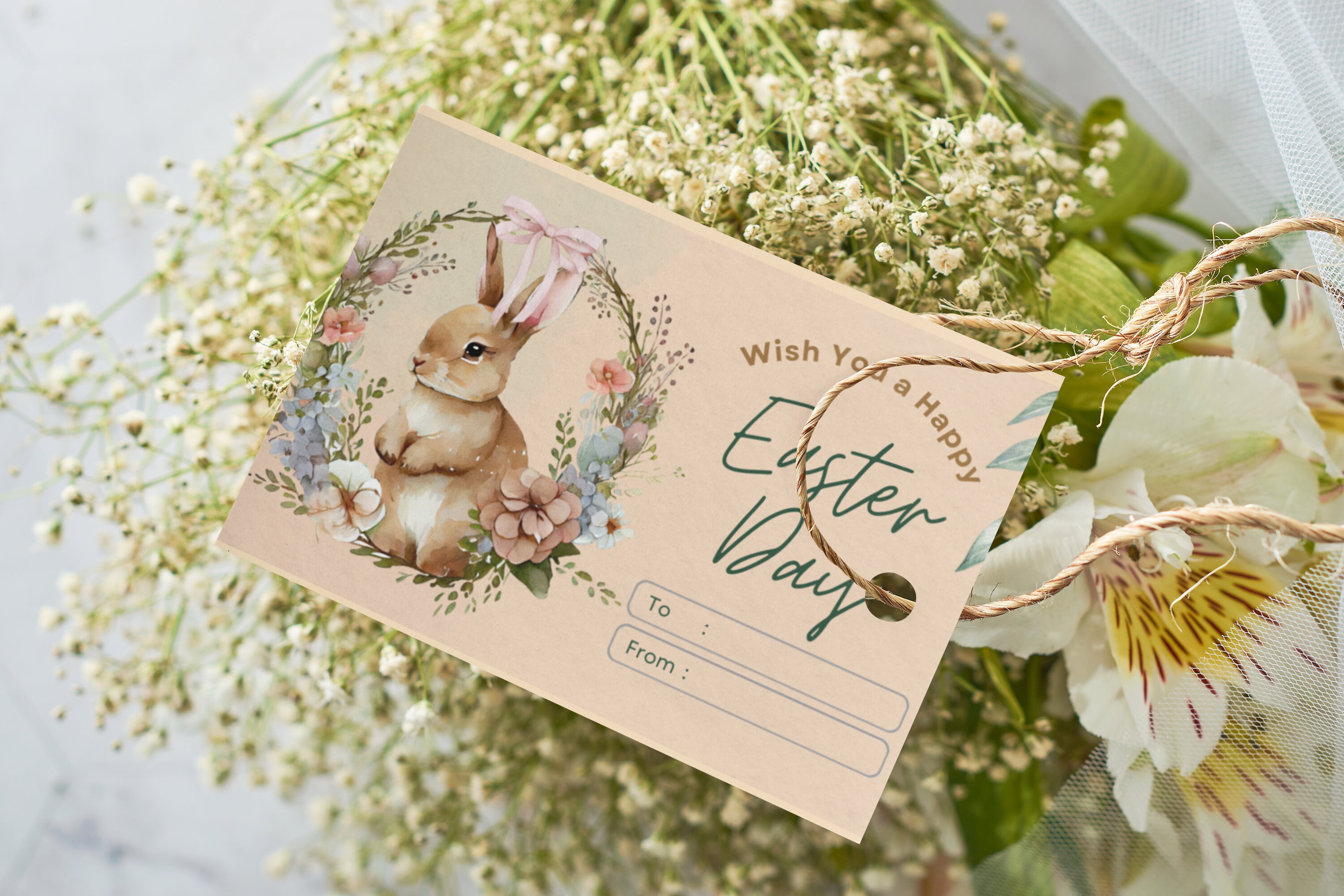 Instant Download Happy Easter Treat Bag Card,sweet Tag, Printable ...