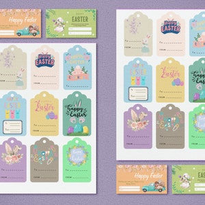 Printable Easter Bunny Gift Tag,easter Party Favor Treat Tag,easter ...