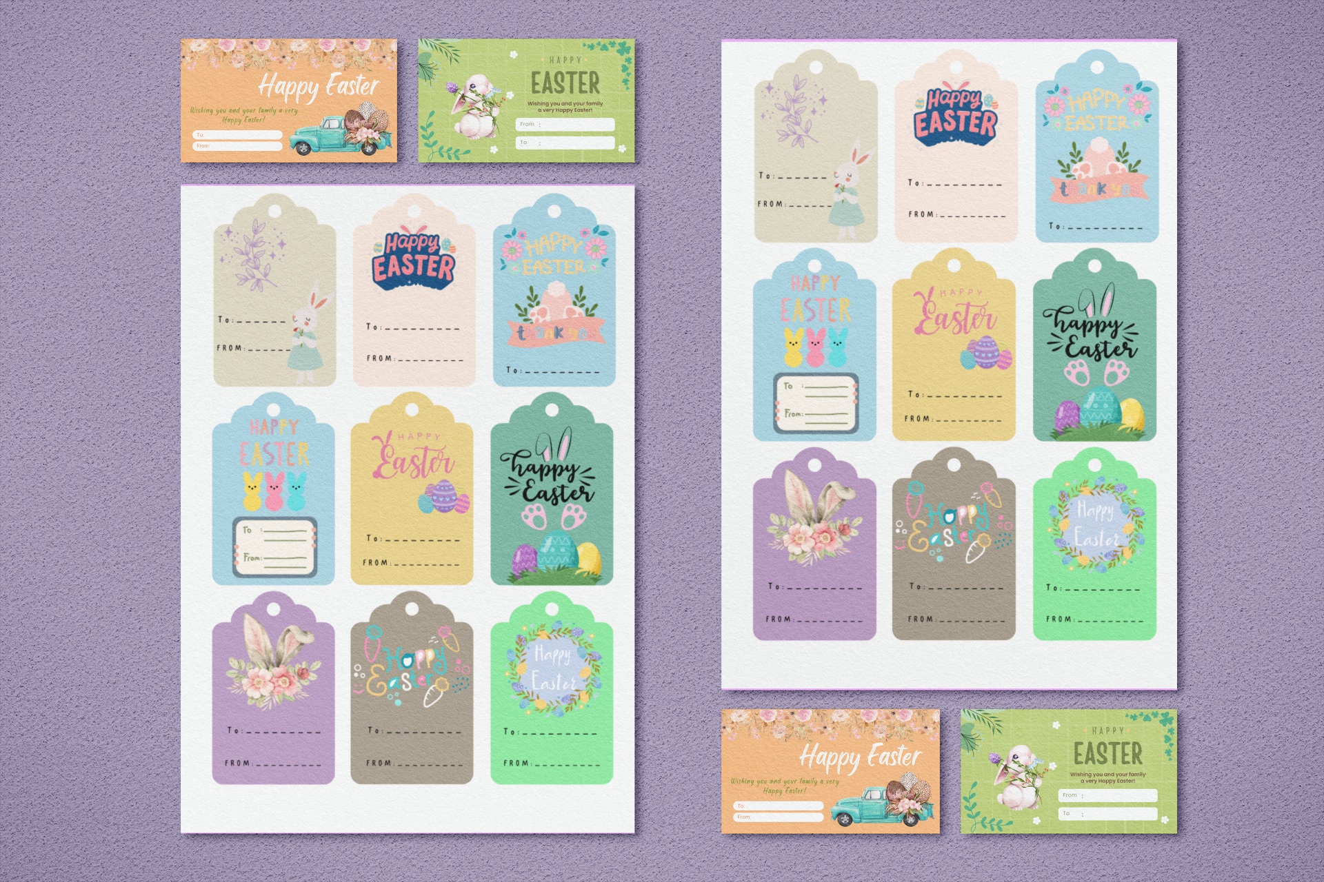 Printable Easter Bunny Gift Tag,easter Party Favor Treat Tag,easter ...