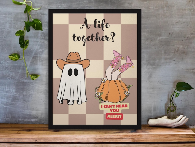 Ghost Couple Wall Art,forever My Boo,halloween Gift,haloween Decor ...