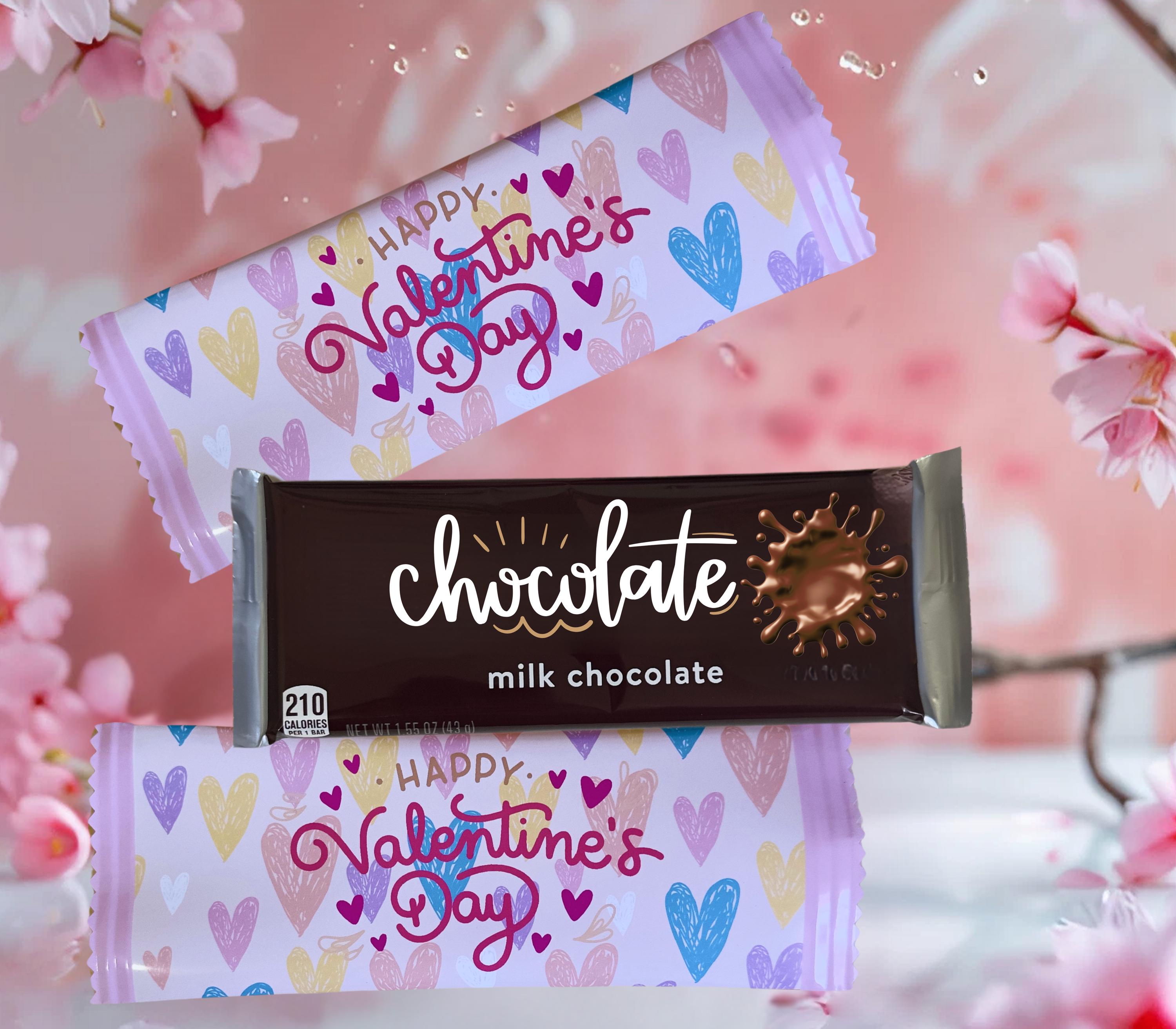 Valentine’s Day Chocolate Bar,chocolate Wrapper, Gift Chocolate ...