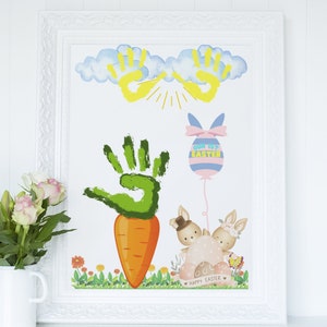 My First 1st Easter, Easter HANDPRINT ART, Activity Keepsake Gift Card ...