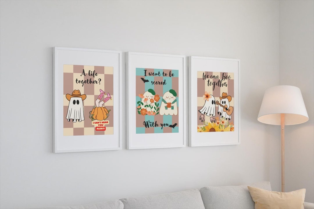 Ghost Couple Wall Art,forever My Boo,halloween Gift,haloween Decor ...