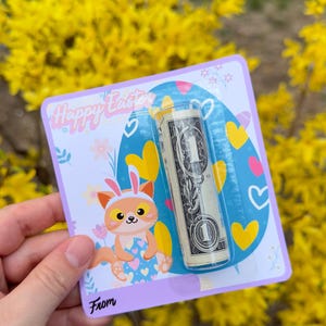 Easter Money Card Holder, Cute Bunny Cash Envelope, Perfect Easter ...