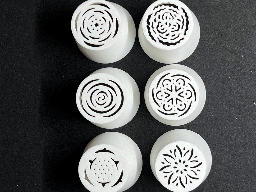 6 Pcs XXL Nozzle Set for Cake Decorations Cupcake Marshmallow Icing ...