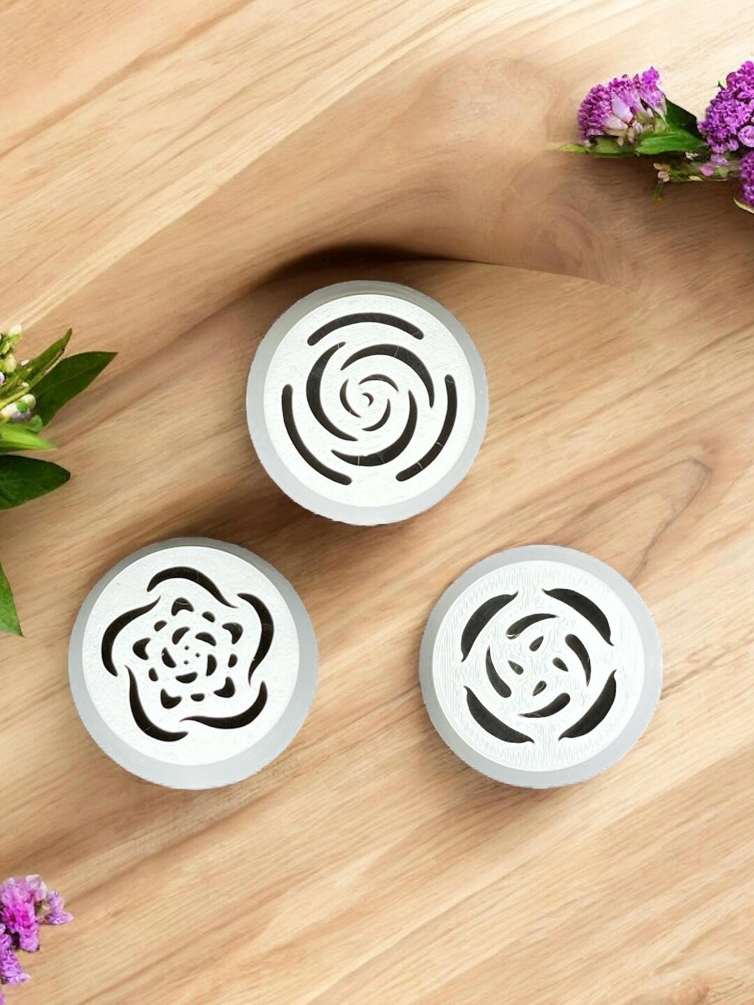 3 Pcs Large Tulip Piping Nozzle Set for Cake Frosting Decorations ...