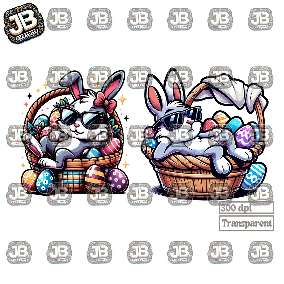 Cool Easter Bunny T-shirt Designs Cup Designs | Perfect for DTF ...