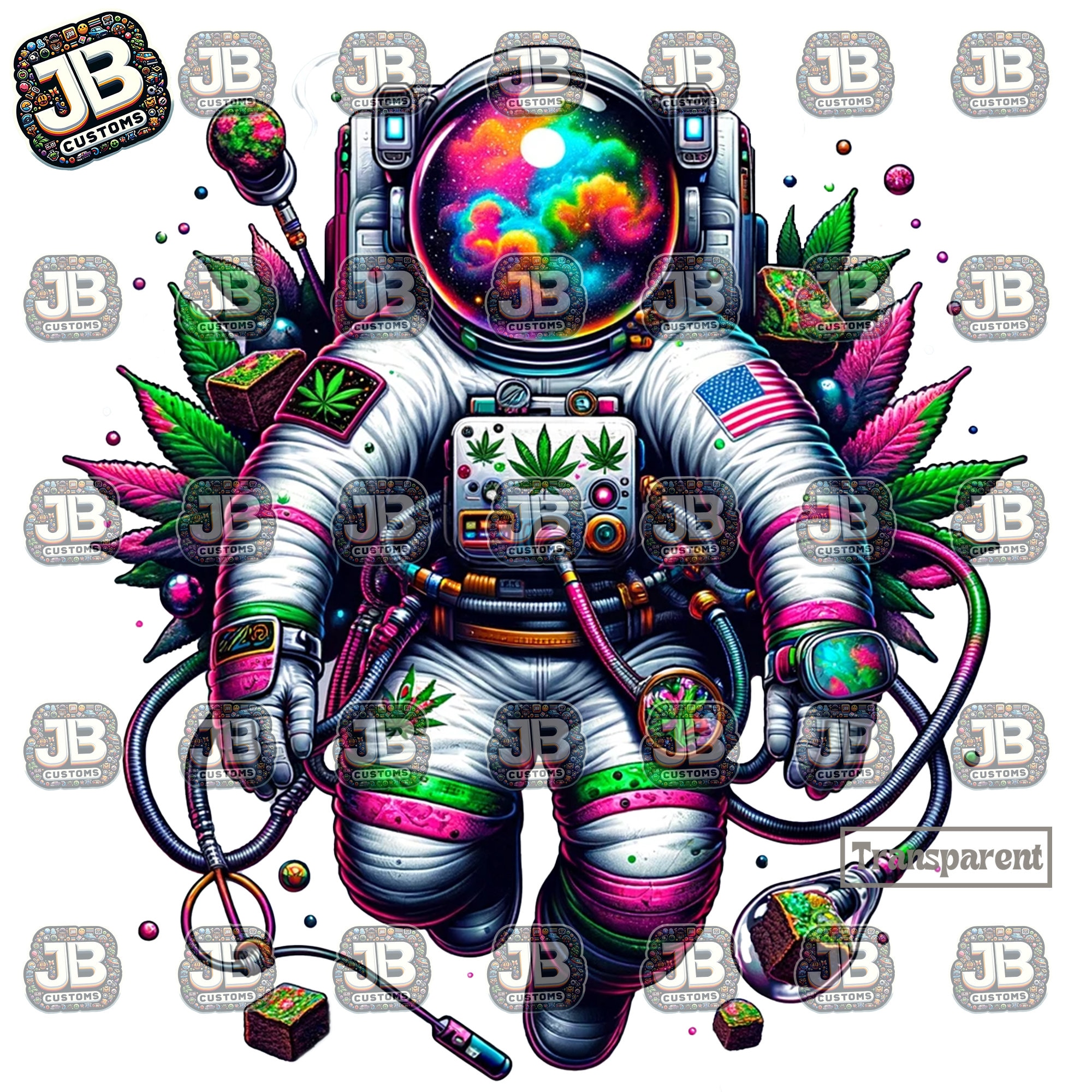 Space-cake Astronaut | 420 Weed | Trippy | Legalize Weed | T Shirt ...