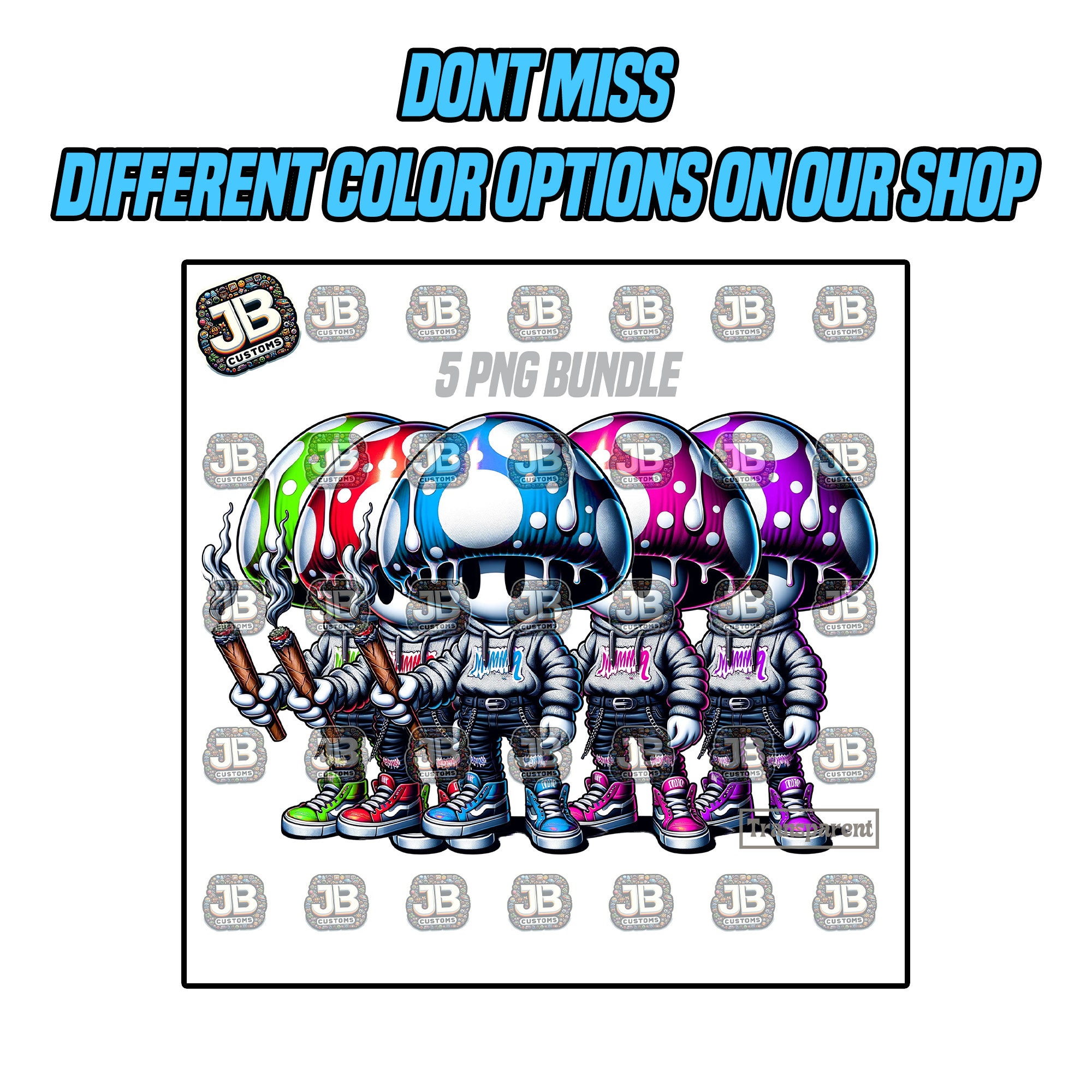 Trippy Mushroom | 420 Weed T Shirt Digital Design for Sublimation DTF ...