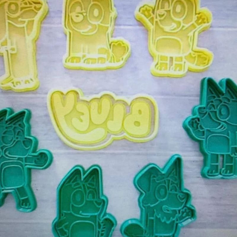 Cookie Cutter Set Bluey - Etsy UK