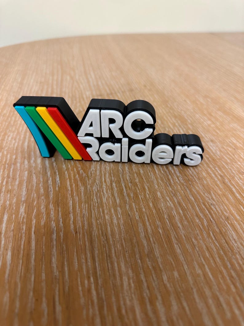 Arc Raiders Logo Sign, Gamer Room Desk Art, Arc Raiders Game Decor - Etsy